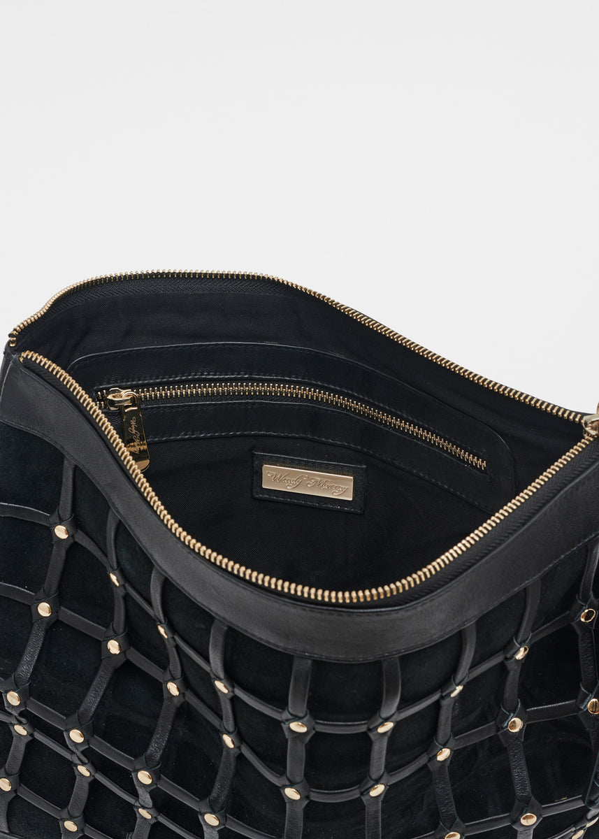 Criss Cross Clutch in Black – Wendy Murray Design