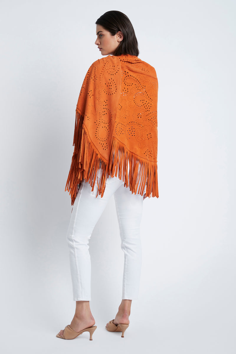 Long Shawl in Orange – Wendy Murray Design